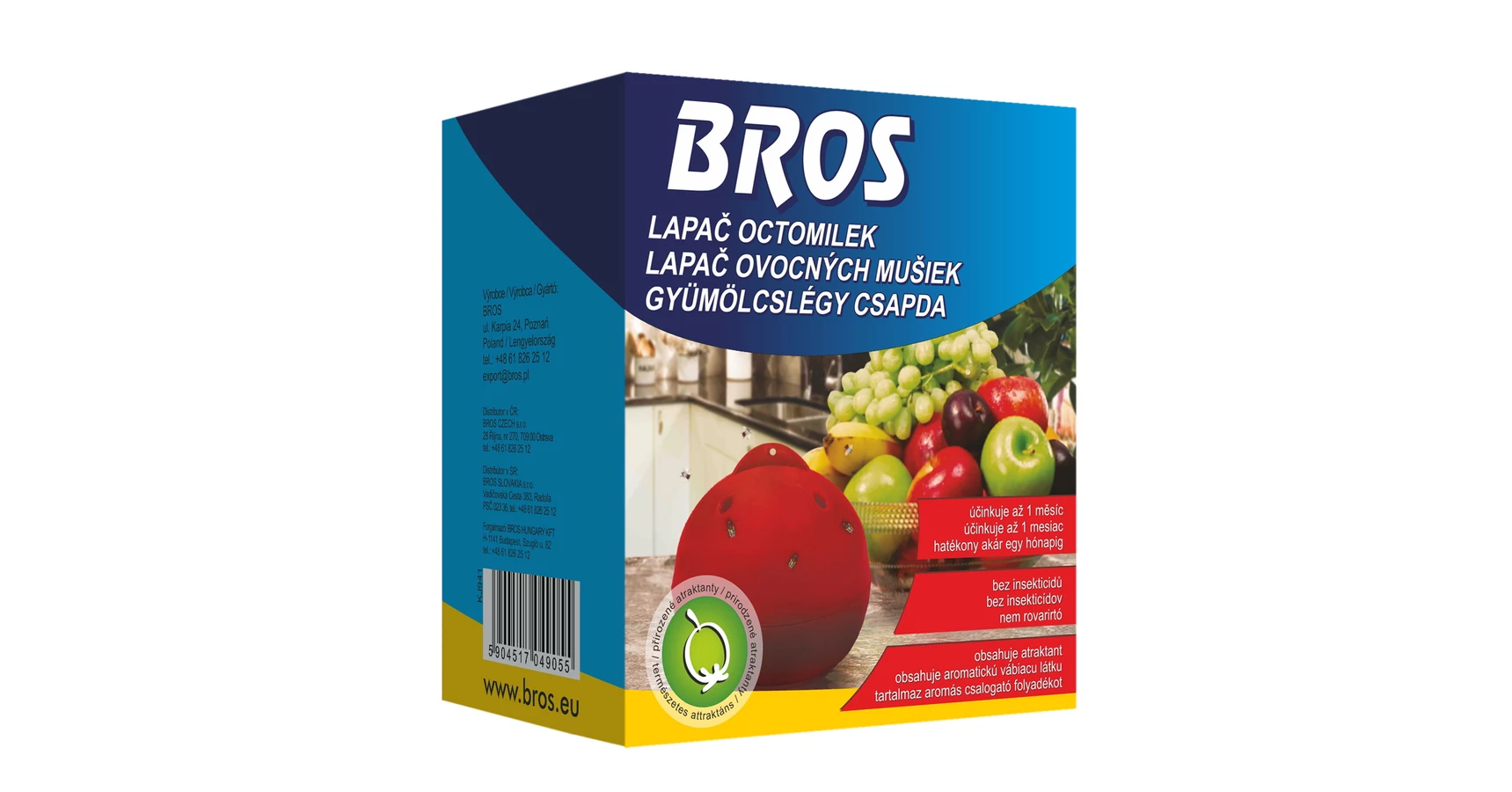 BROS Utántölthető Muslica csapda 15ml csalétekkel - Vipkert.hu webáruház